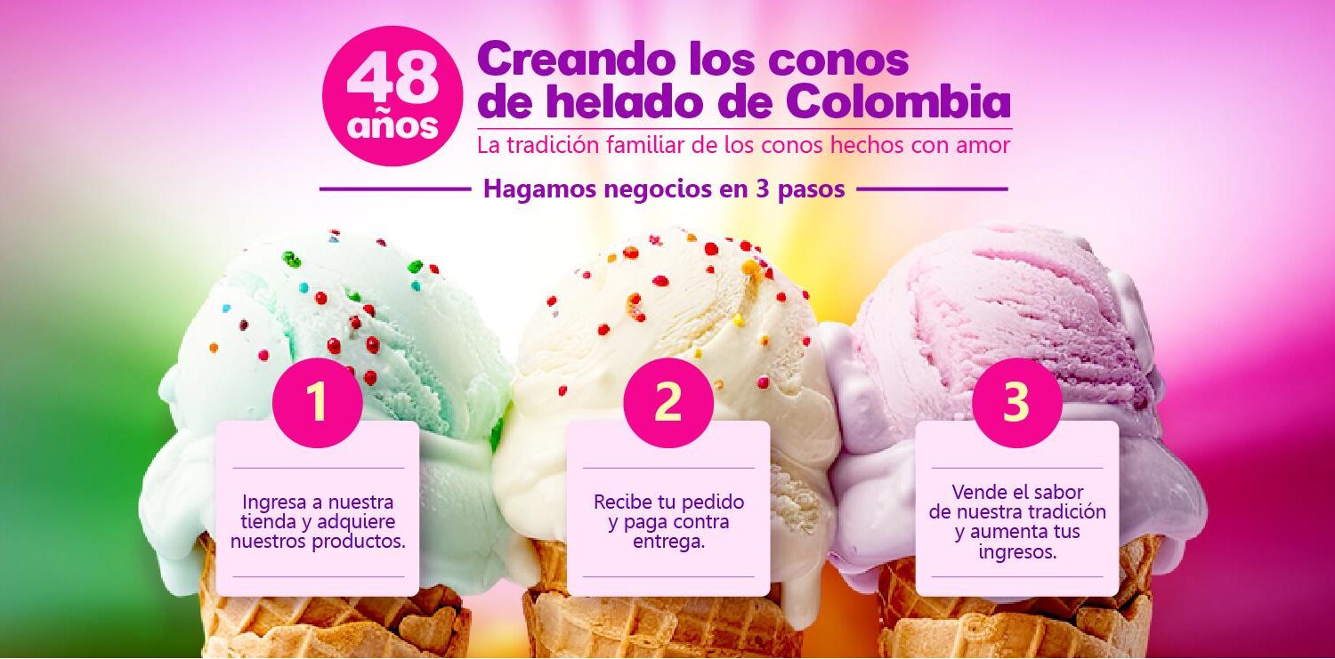 Conos para helado en Bucaramanga